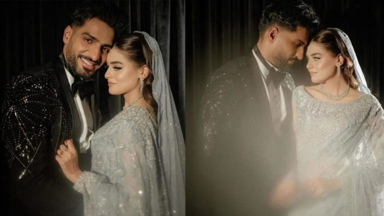 Omer Shahzad & Shanzey Lodhi’s Stunning Reception Photoshoot - Celebrities Pakistan